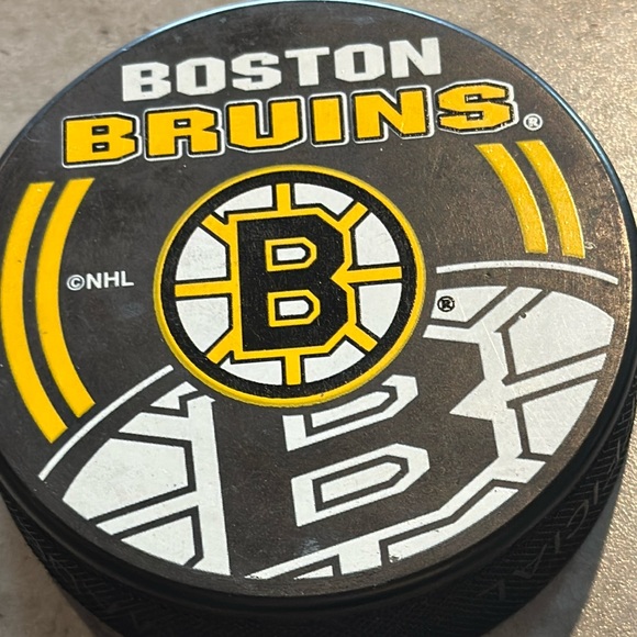 NHL | Accessories | Boston Bruins Hockey Puck | Poshmark